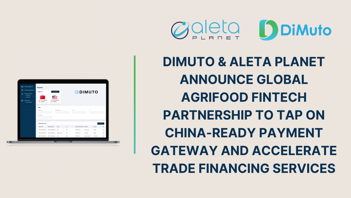DiMuto and Aleta Planet Announce Global Agrifood Fintech Partnership to ...